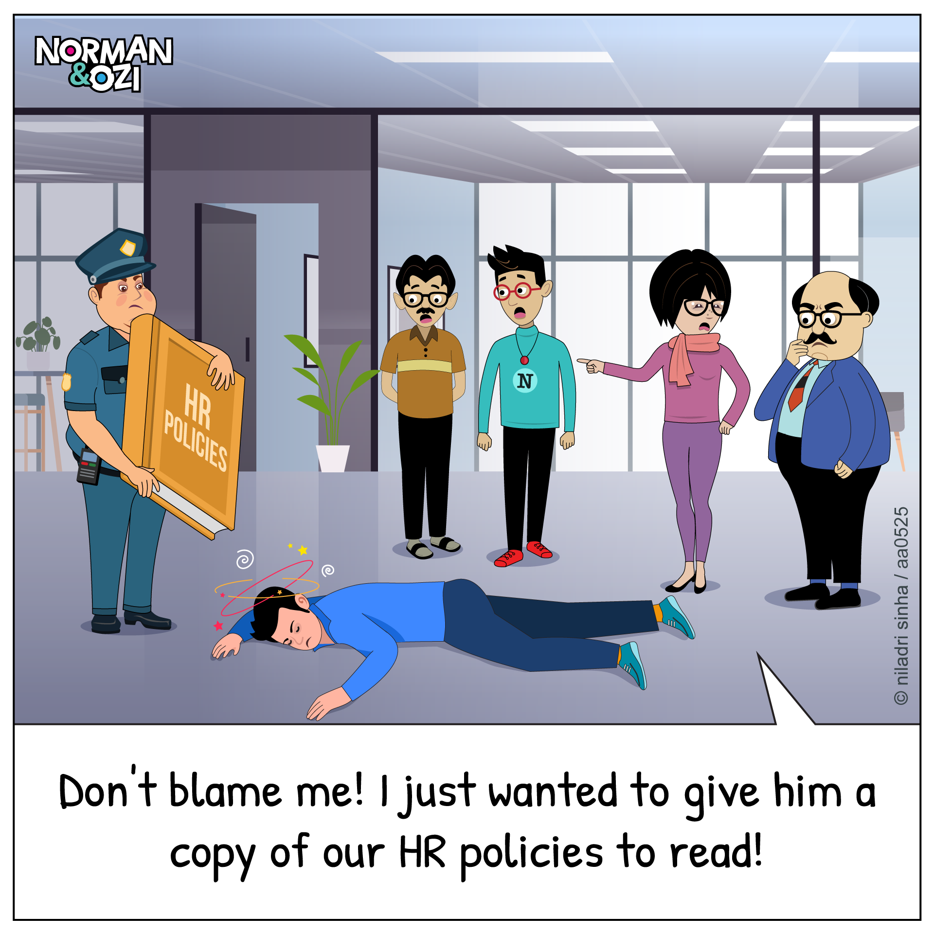 Proof that reading HR policies can be a knockout experience! 🥊😂 ...