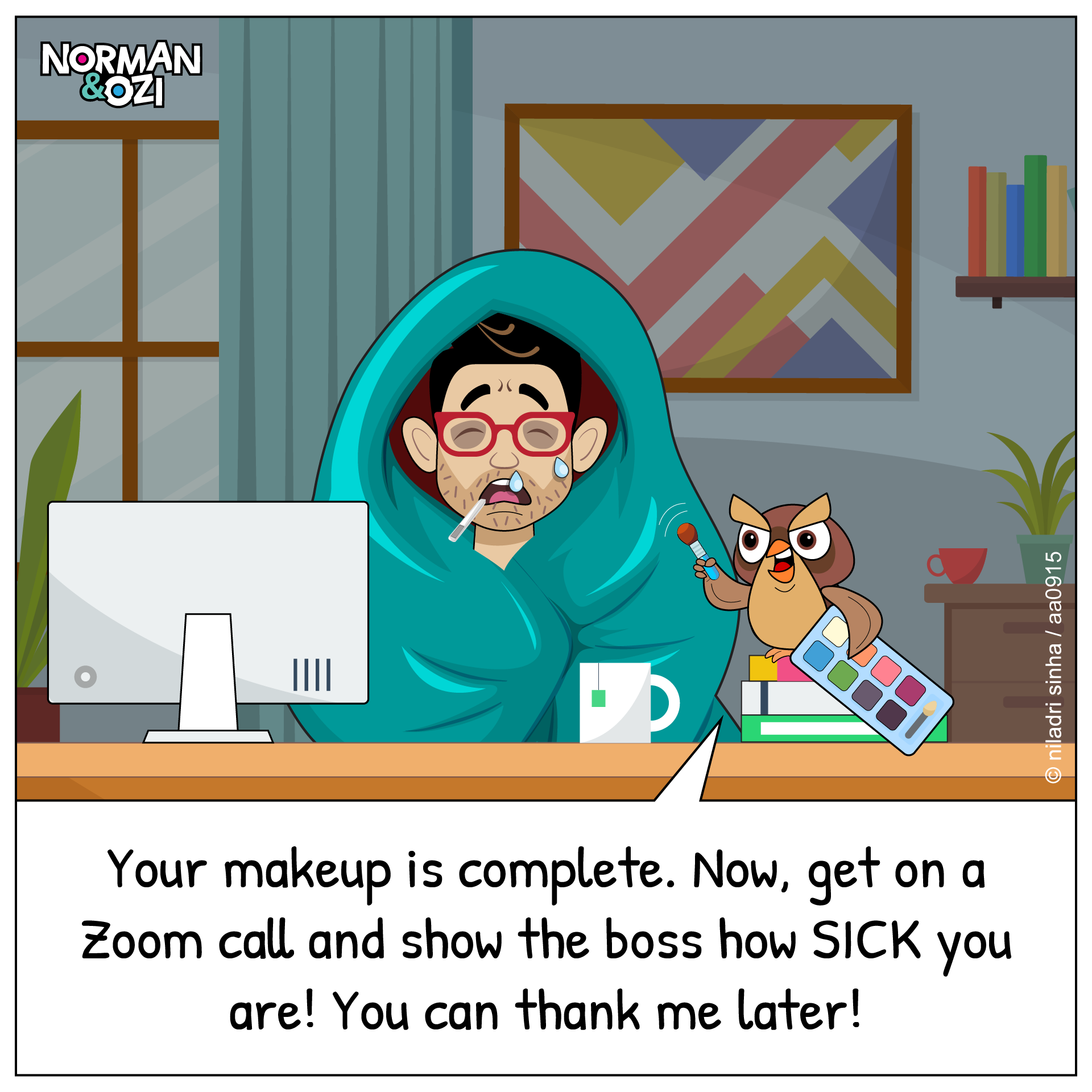 Work from Home Cartoons, Remote work Memes and Comics